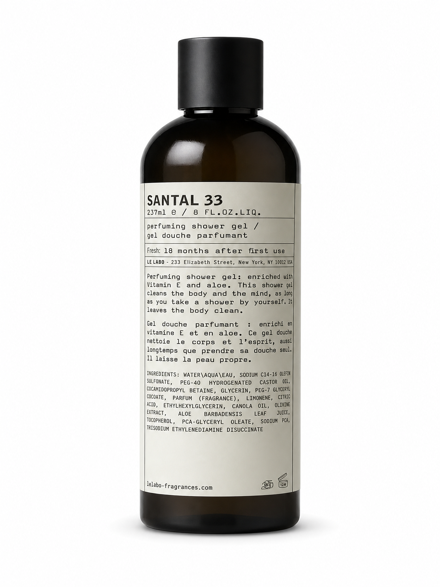 Парфюмированный гель для душа Le Labo Sаntal 33 Shower Gel /237 мл/гр.