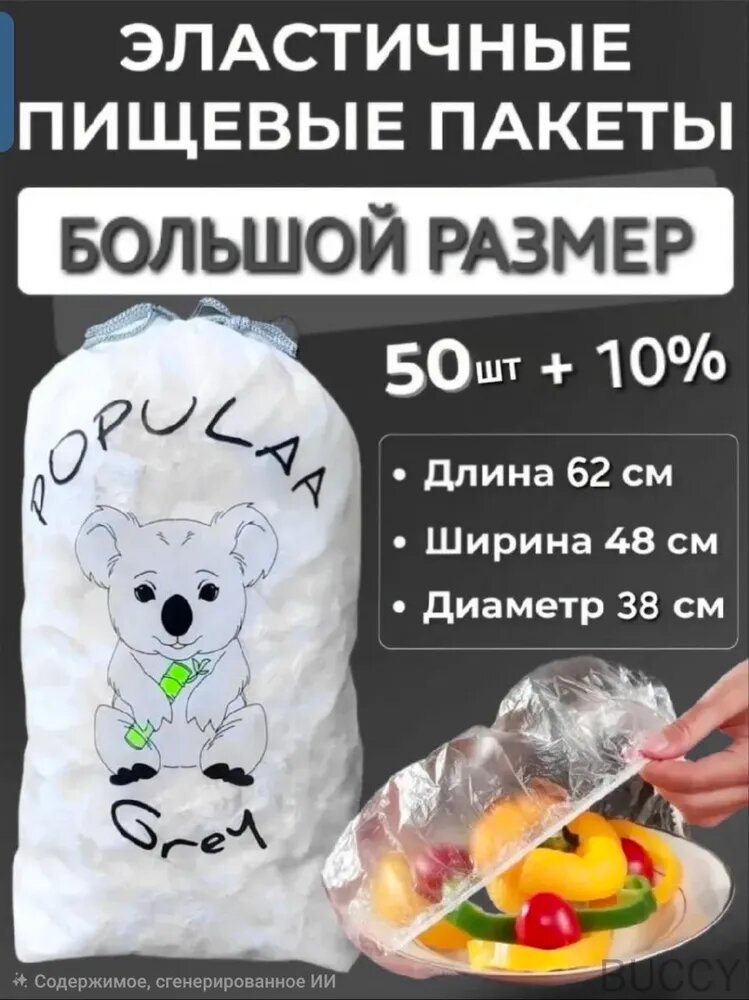 Пакет для продуктов, 60 см