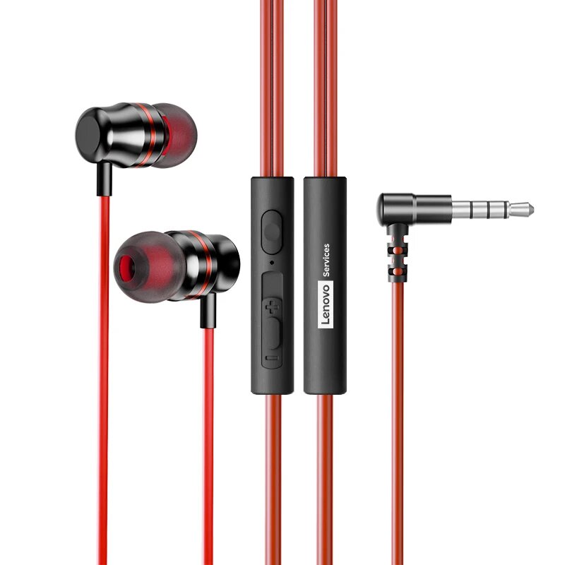 Lenovo YF38 наушники-вкладыши, красные, 3.5mm