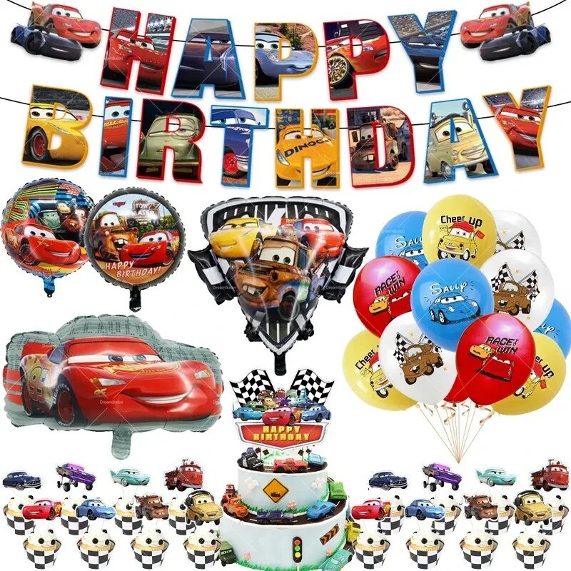 Набор для вечеринки «Тачки» TOPTOY 1set B3