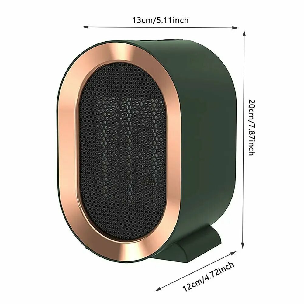Электрический мини обогреватель, тепловентилятор 1200w.