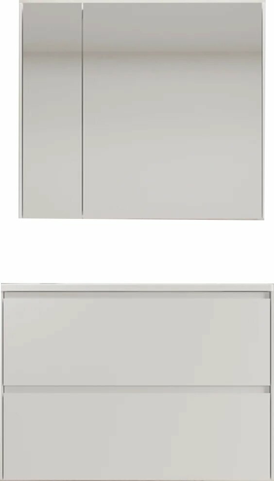 Мебель для ванной комнаты Style Line Лима 80 см подвесная LINE 80 2 ящика PLUS Белый Матовый эмаль