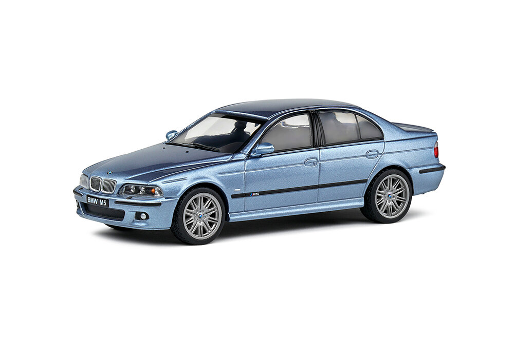 Модель коллекционная SOLIDO Bmw E39 M5 2003 silver blue metallic / бмв Е39 М5 светло синий