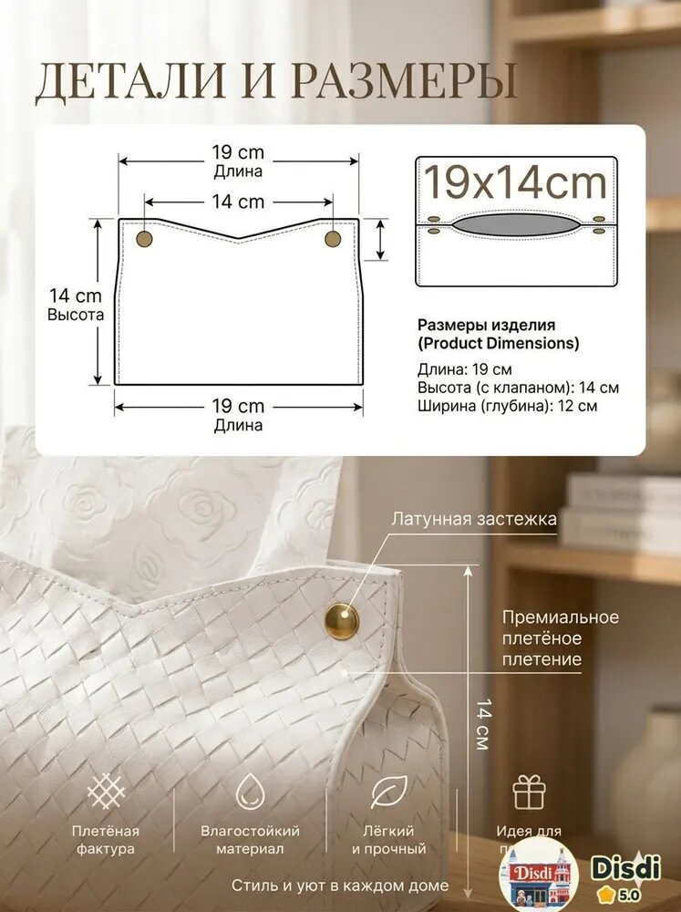 Салфетница 1 шт. — фото 1