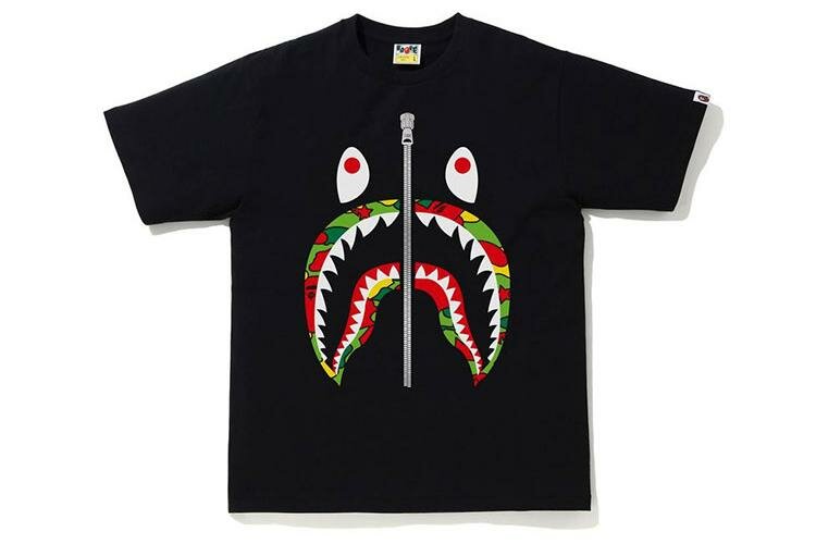 Футболка Bape Sta Camo Shark
