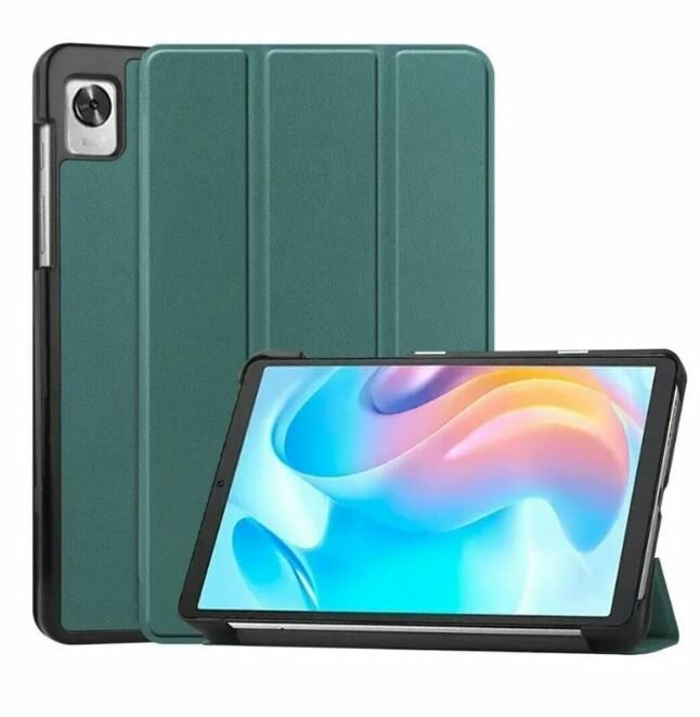 Чехол умный для планшета Realme Pad Mini, 8.7 дюйма, 2022 года, зеленый