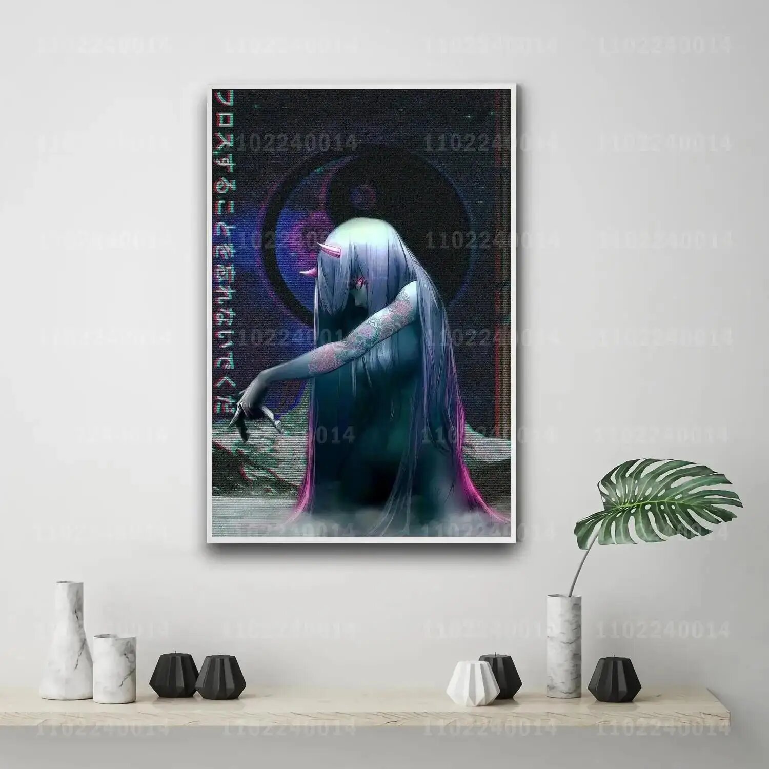 Картина Darling in The Franxx, 40x60см, цвет P2, без рамы