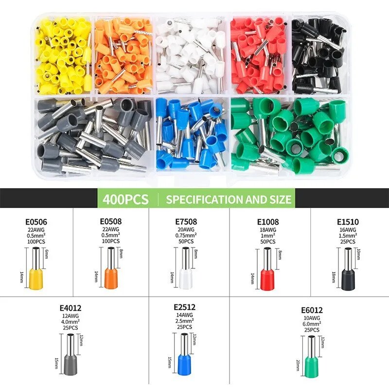 Электрические плоскогубцы HSC8 для трубчатых клемм 400PCS