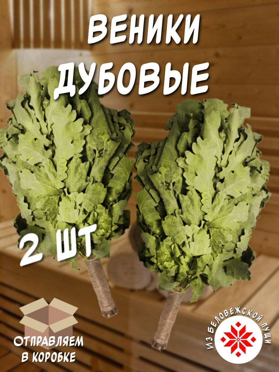Дубовый веник для бани 2 шт.