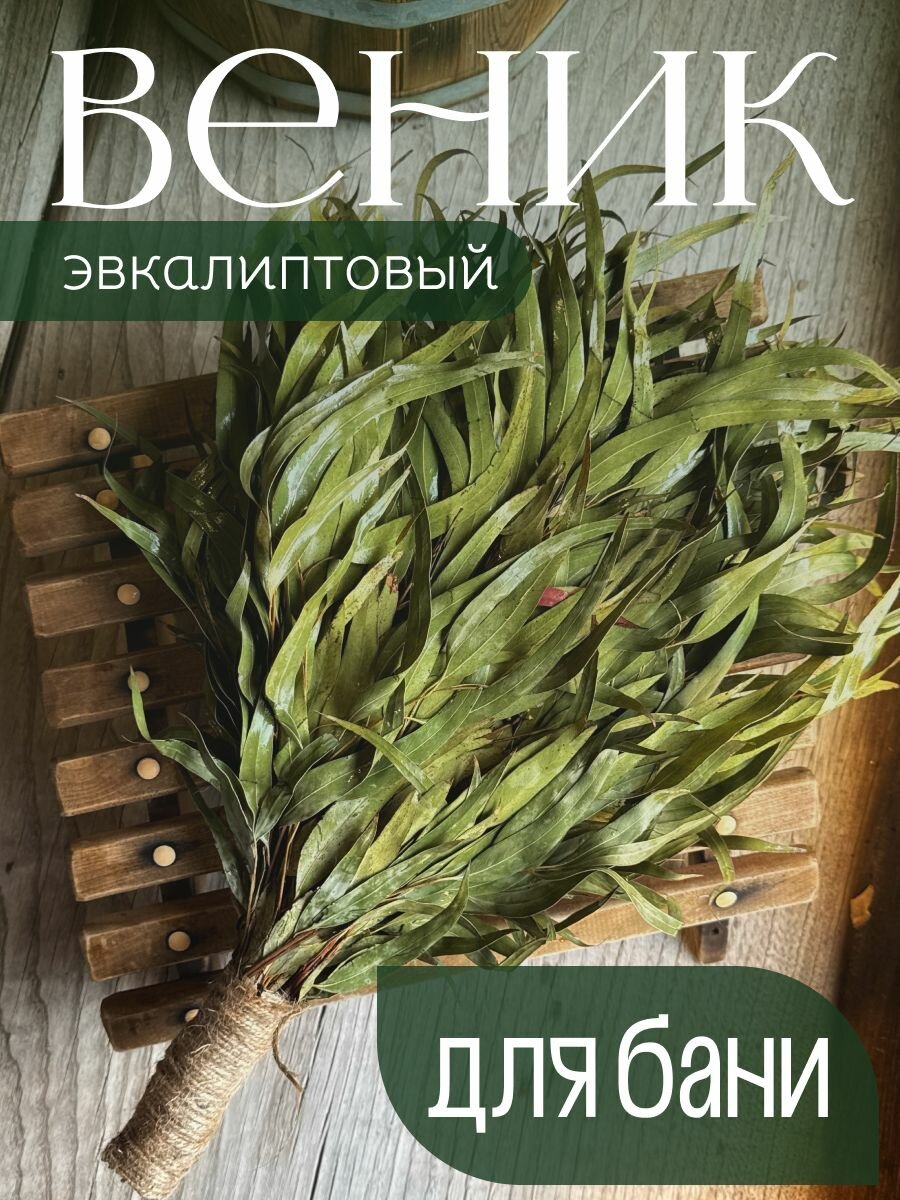 Веник для бани Эвкалиптовый, 1 шт.