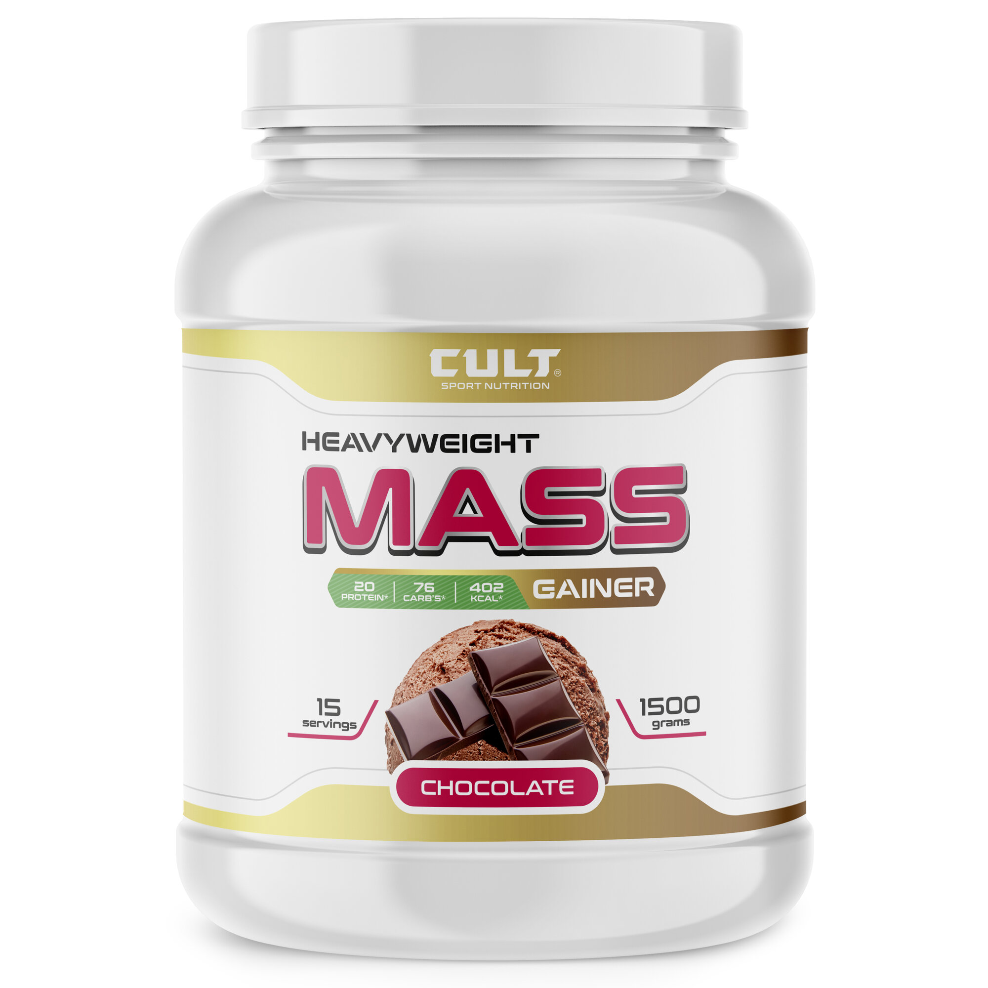 Cult 100% Pure Mass Gainer - 1500 грамм, шоколад (15 порций)