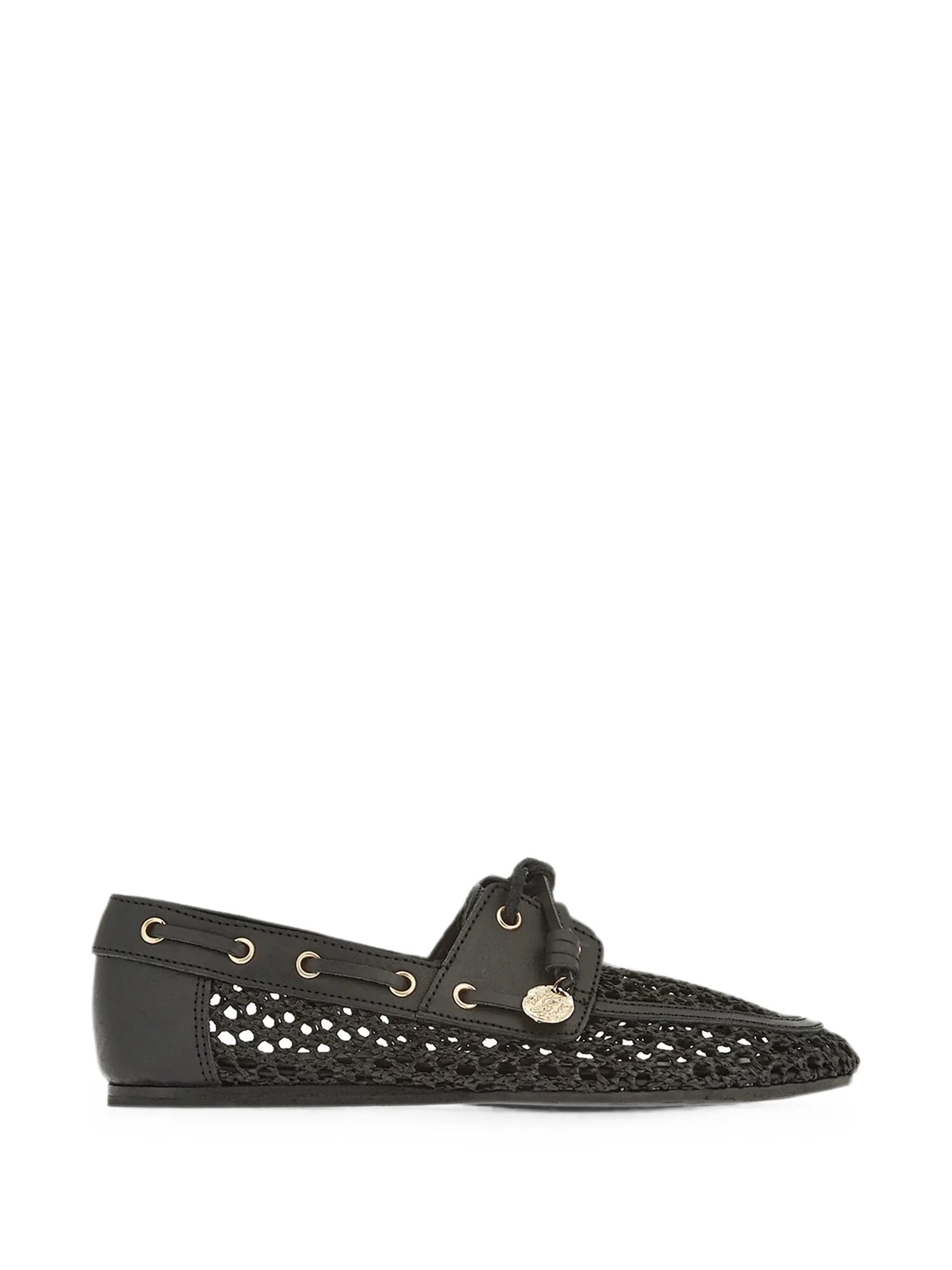 Лоферы Pliaria crochet leather loafers