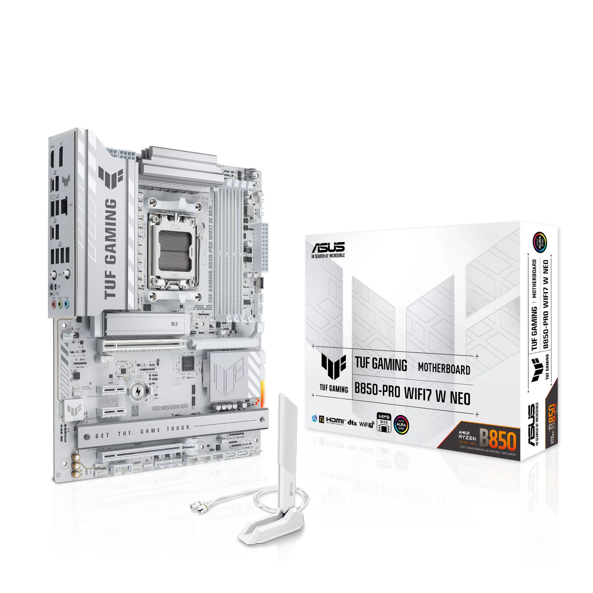 Материнская плата ASUS TUF GAMING B850-PRO WIFI7 W NEO, AM5, AMD B850, ATX, RTL (90MB1NW0-M0EAY0)