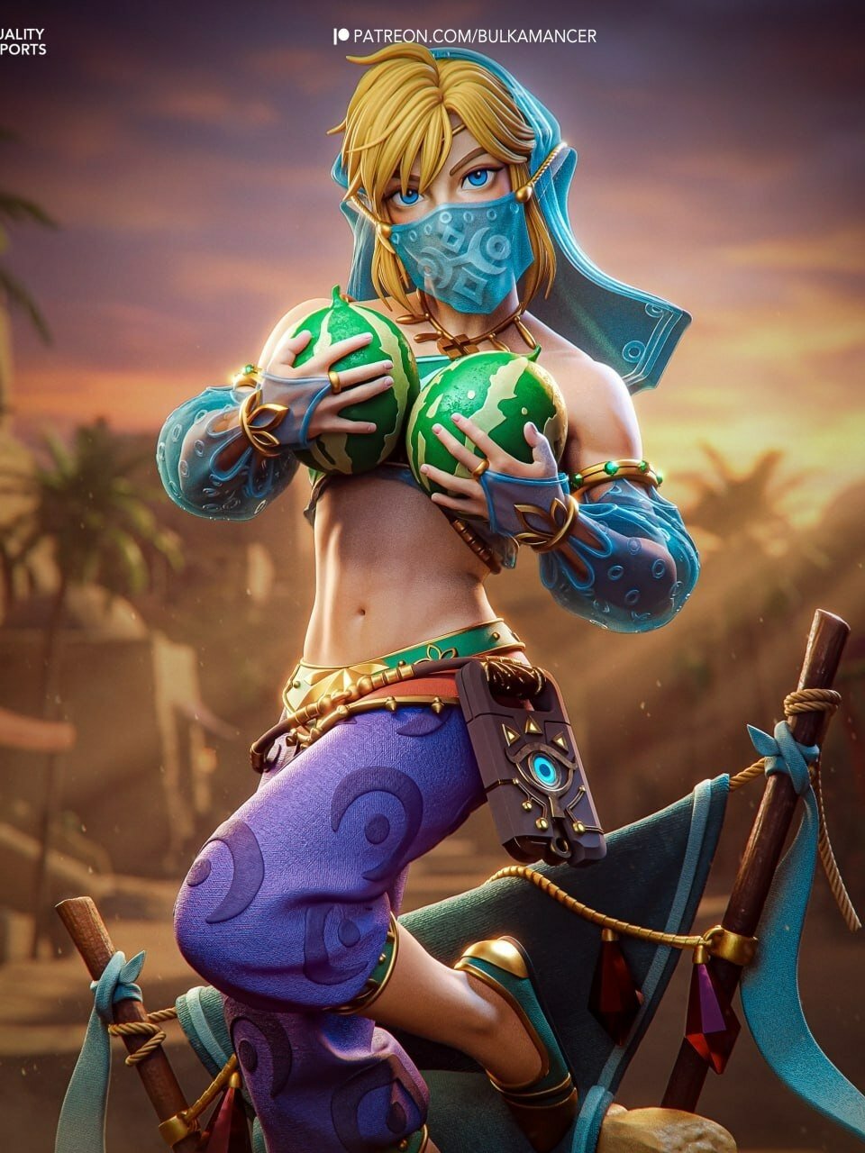 Фигурка под покраску Gerudo Link (The Legend of Zelda) 23 см