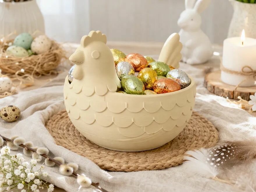 Конфетница Курица декоративная миска для яиц