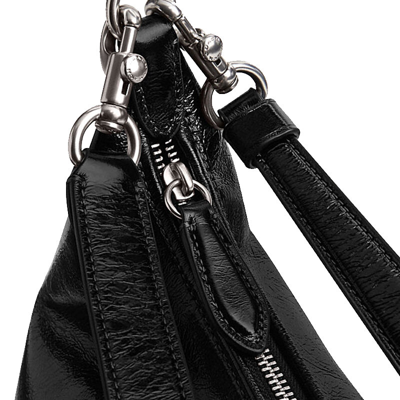 Сумка Coach, фактура матовая, черный — фото 1