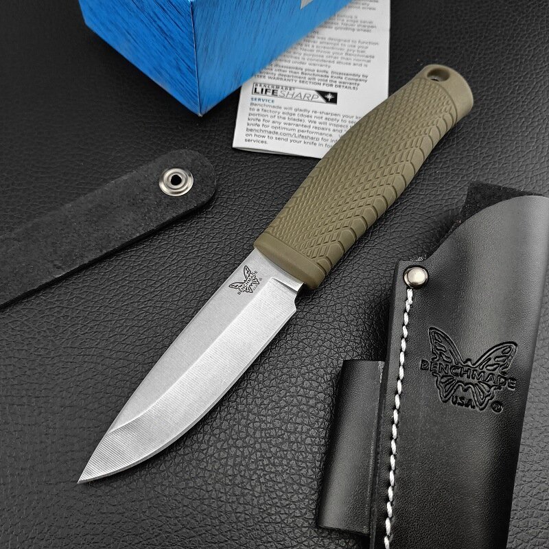 Benchmade200 Прямой походной нож для кемпинга и пеших прогулок, острый портативный нож для выживания на дикой природе, универсальный кухонный нож для фруктов