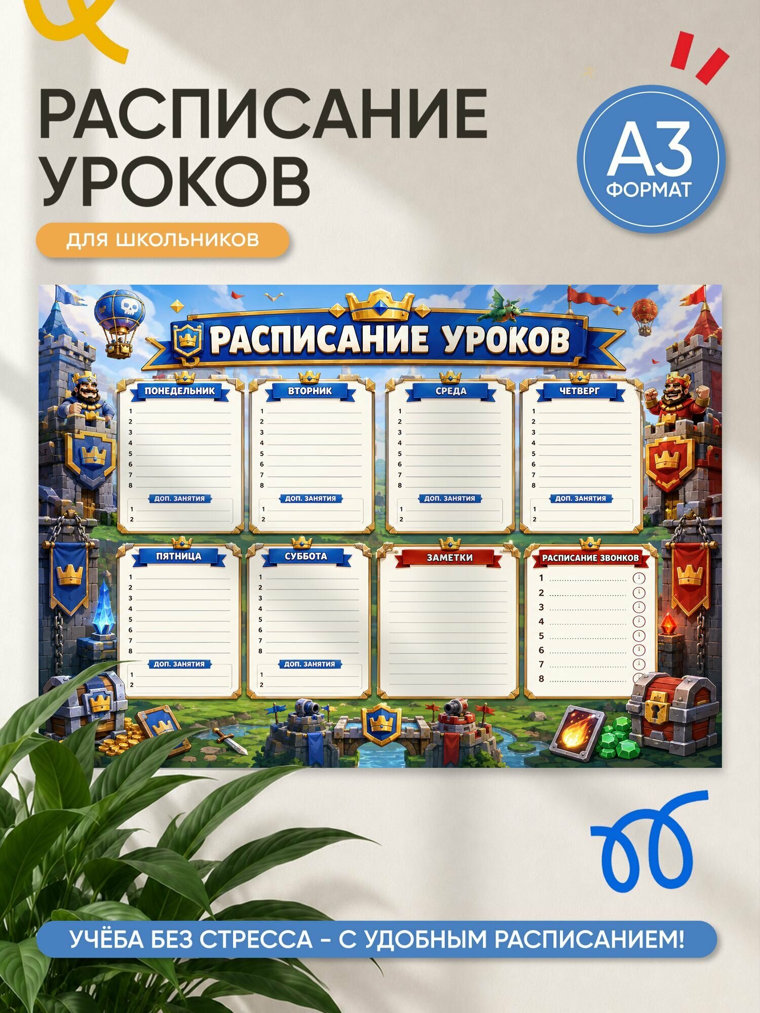 Расписание уроков Клеш рояль