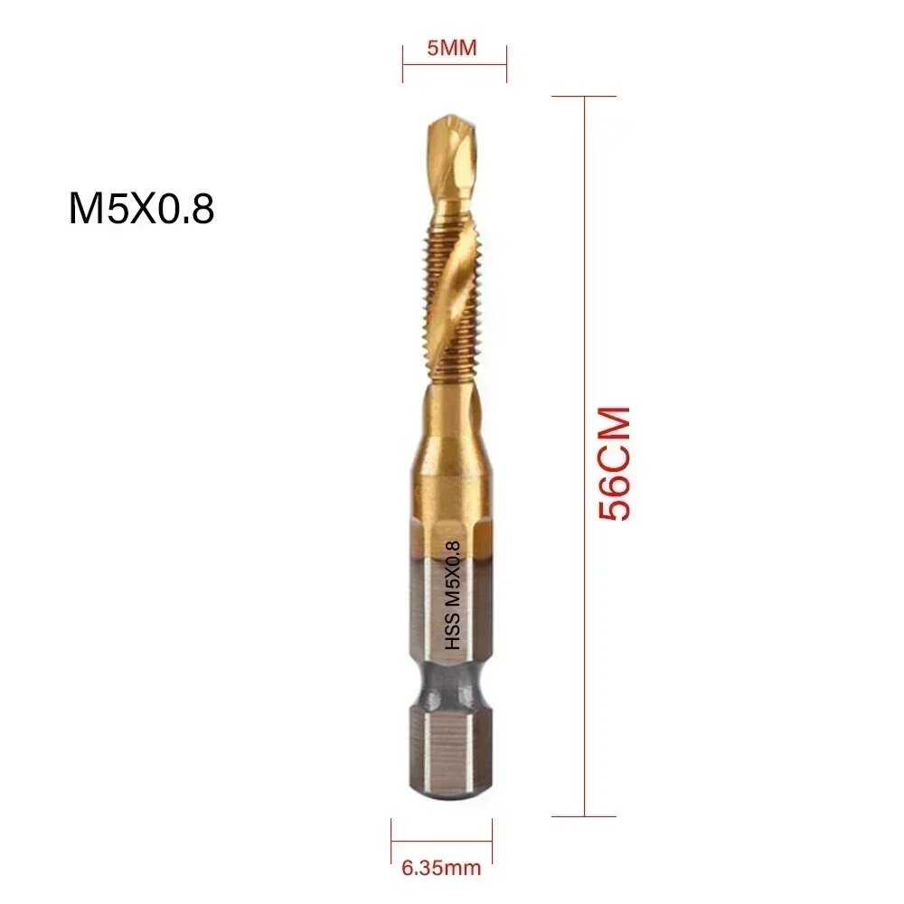 Набор метчиков для резьбы EQZ, титановое покрытие M5X0.8