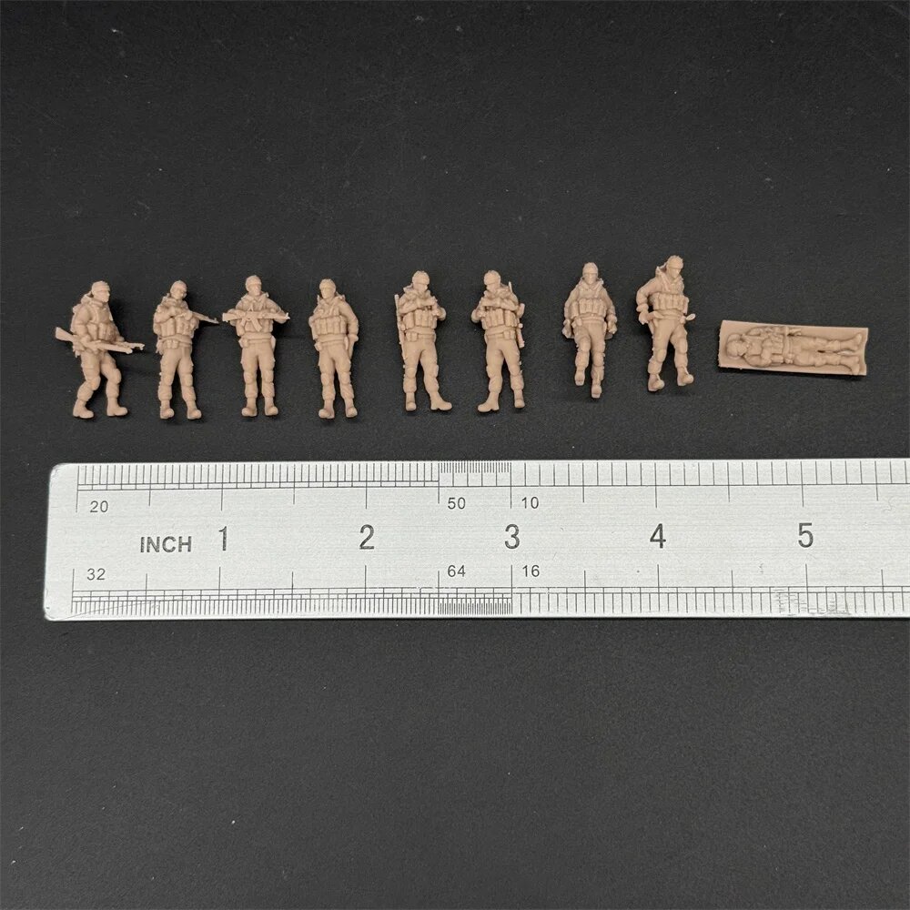 Миниатюрная военная модель 1/72, русские солдаты BMD2, 8 фигурок