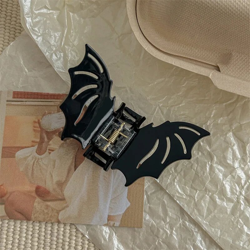 Готическая заколка для волос Y2K Bat 9
