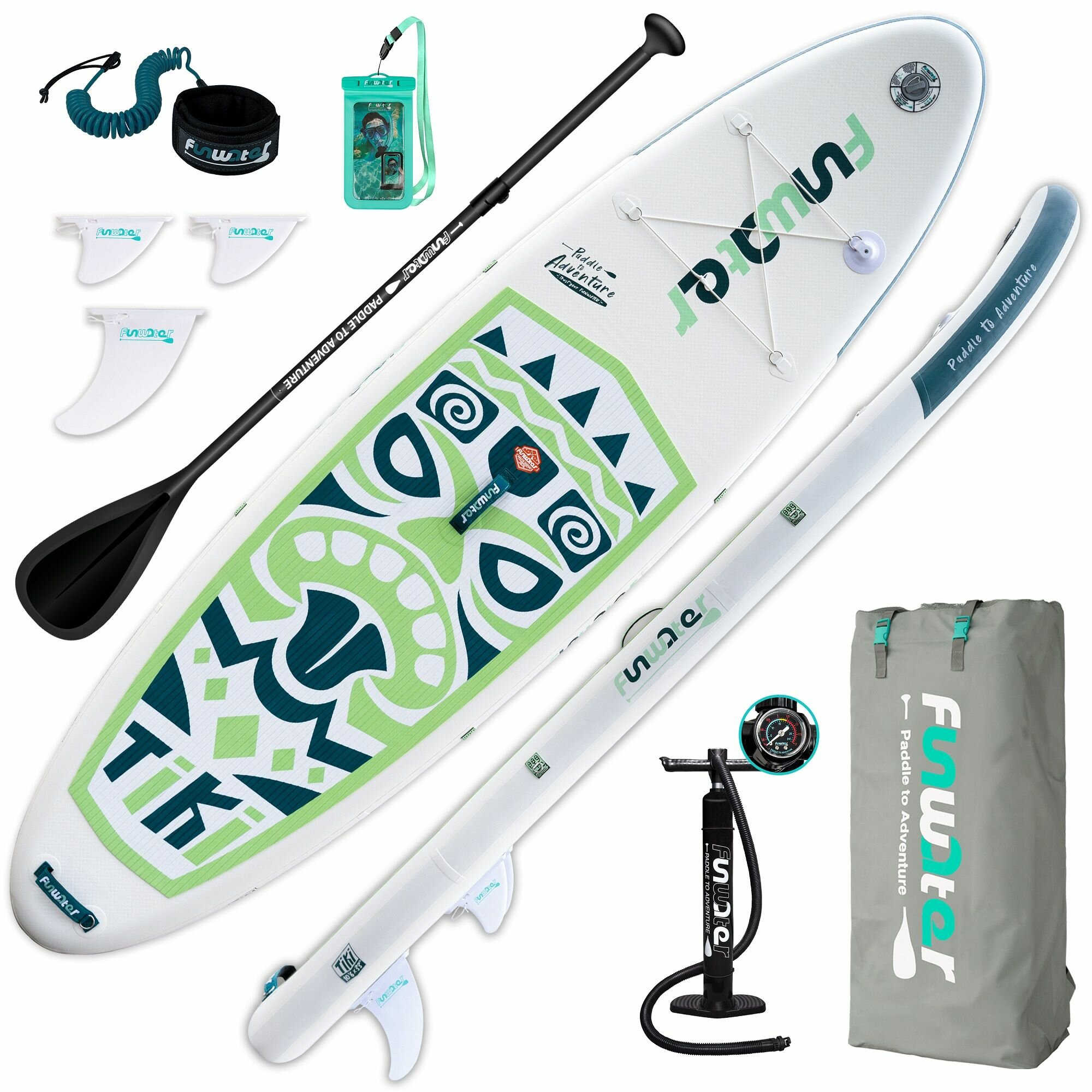 Сапборд FunWater Tiki Белый 10,6