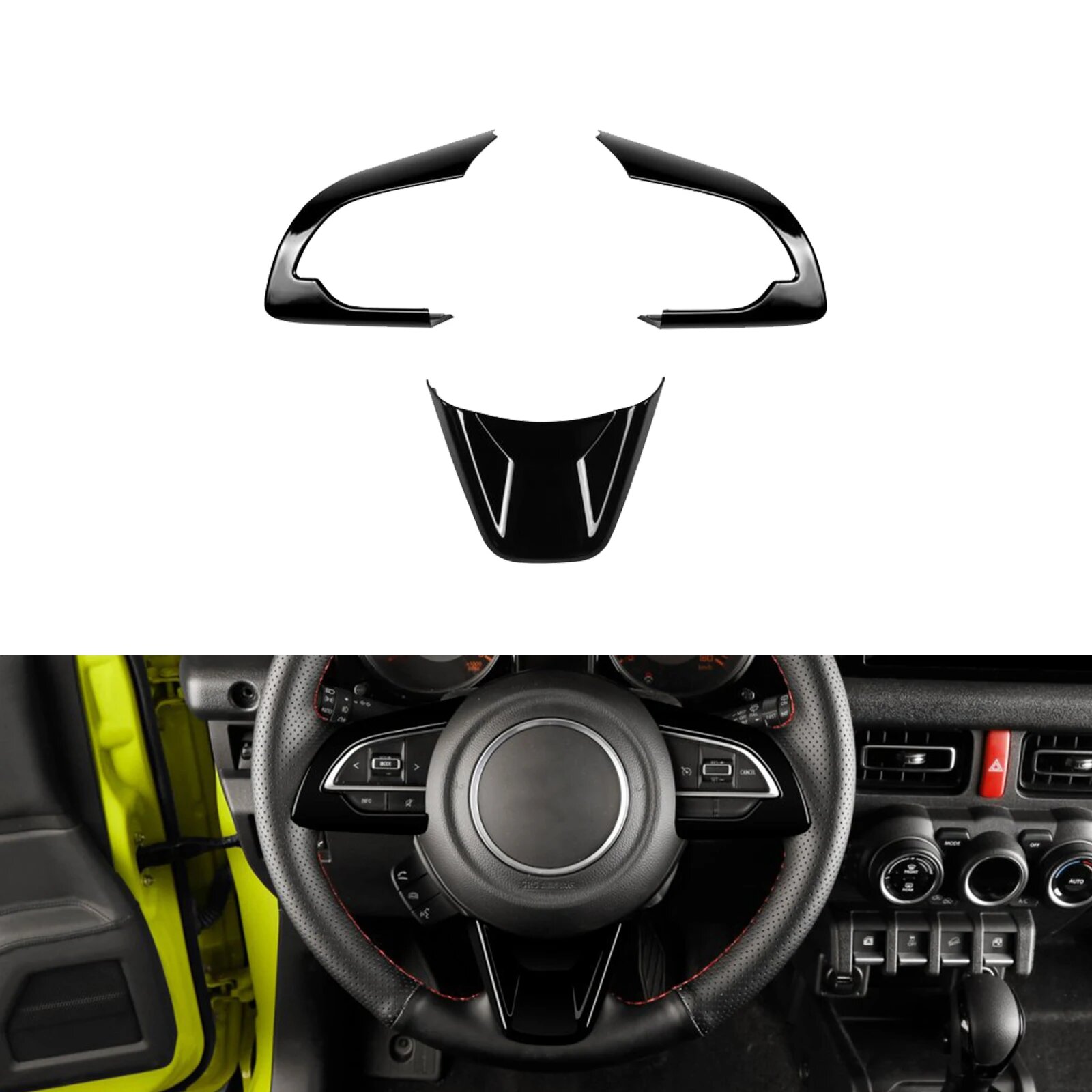 Рамка панели кнопок руля Suzuki Jimny JB64/JB74, glossy black