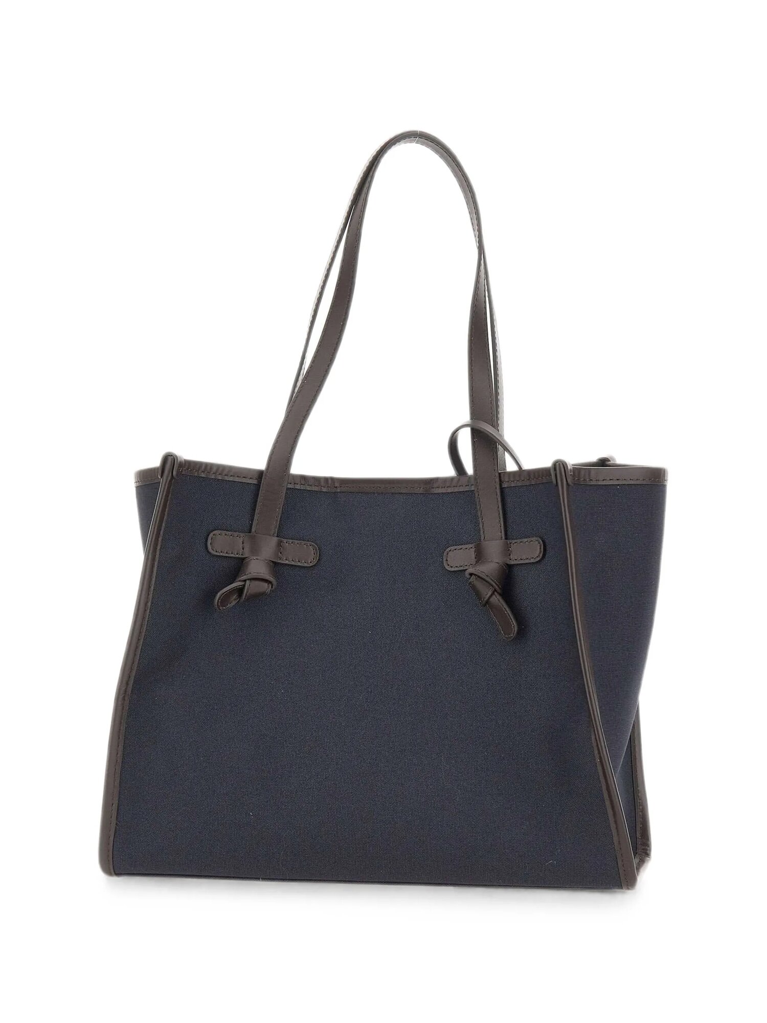 Сумка  Medium Marcella leather-trim shoulder bag, синий — фото 1