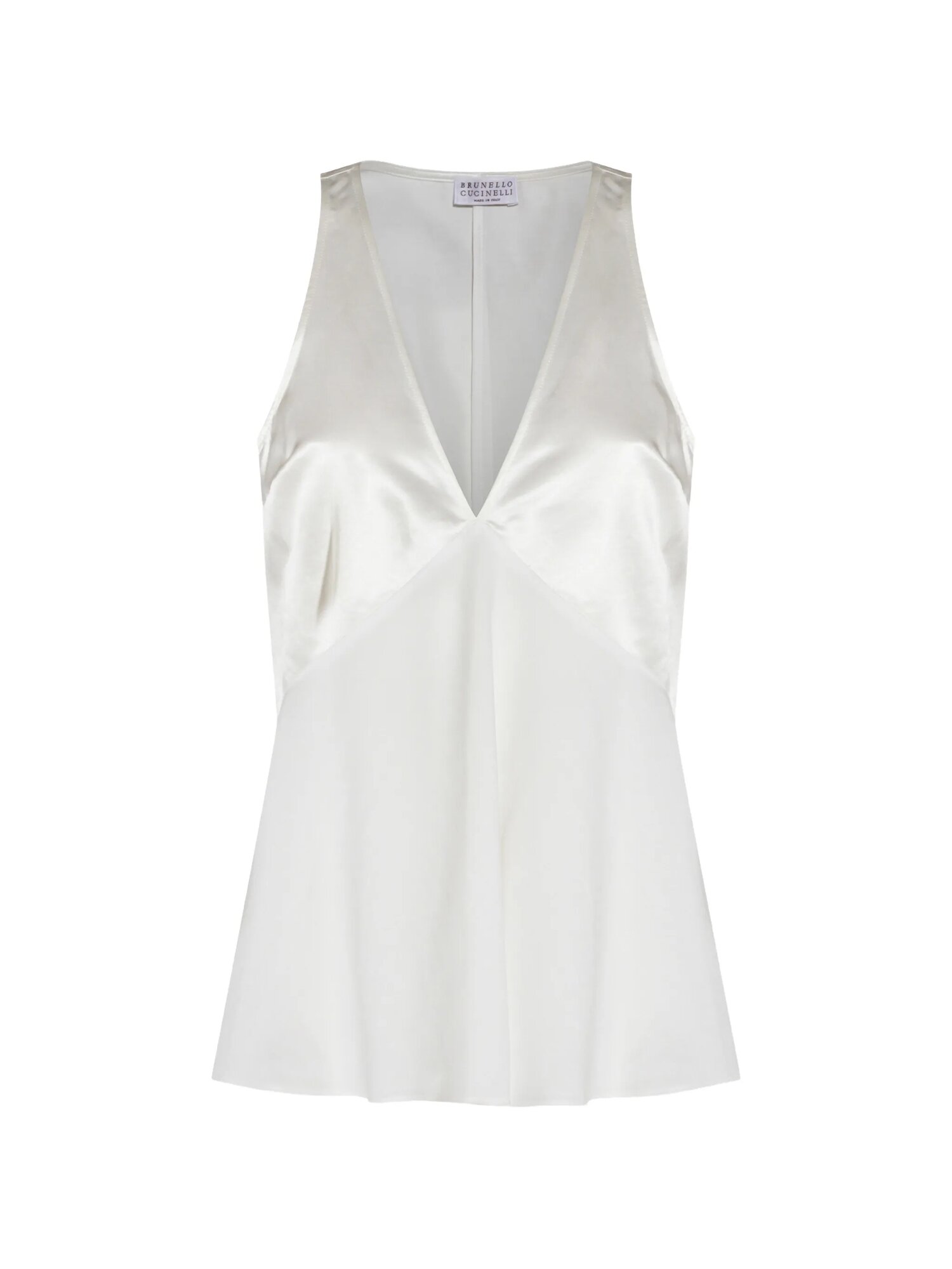 Топ Satin-finish V-neck top
