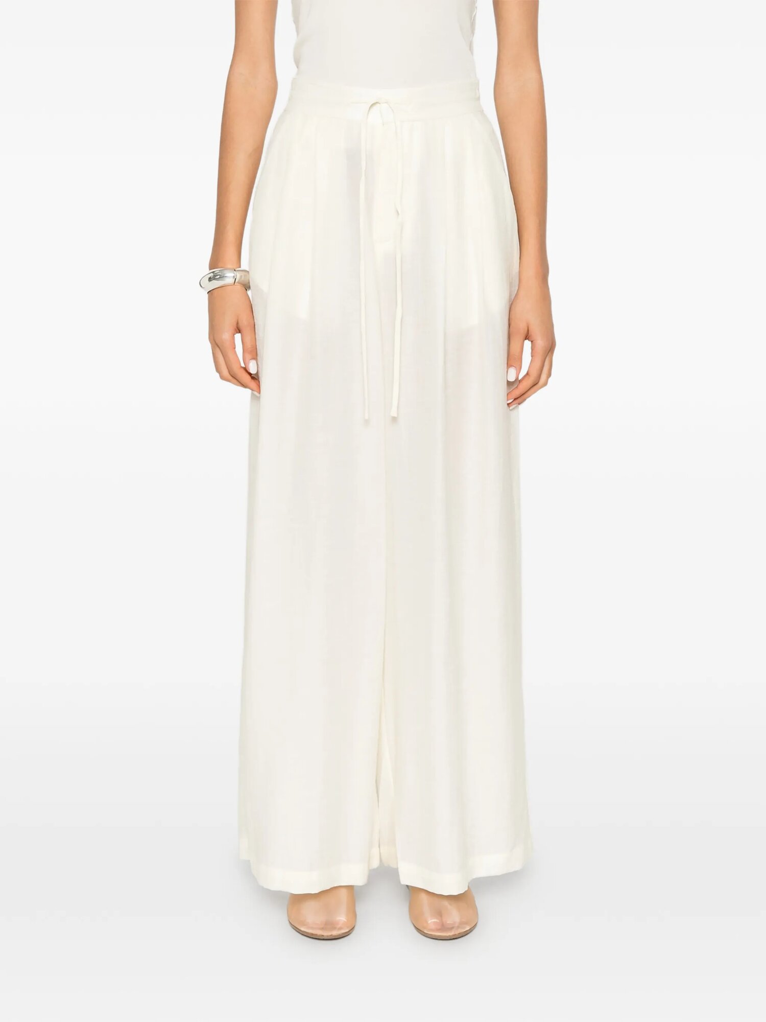 Брюки ELEH Drawstring wide-leg trousers, размер 40, разноцветный — фото 1