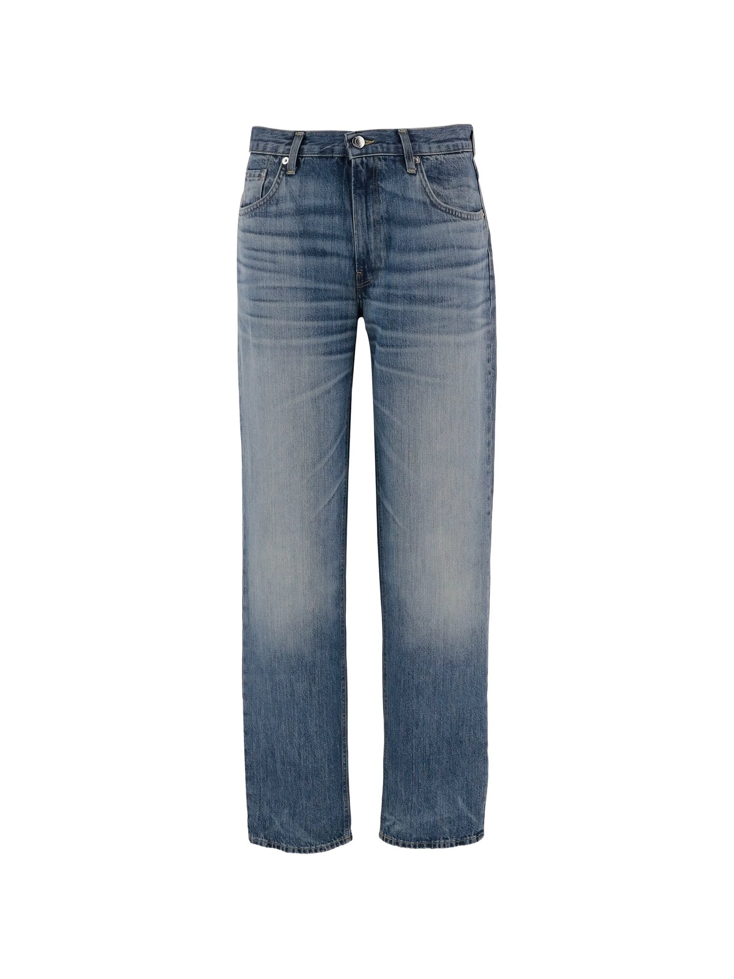 Джинсы Straight-leg washed-finish jeans 