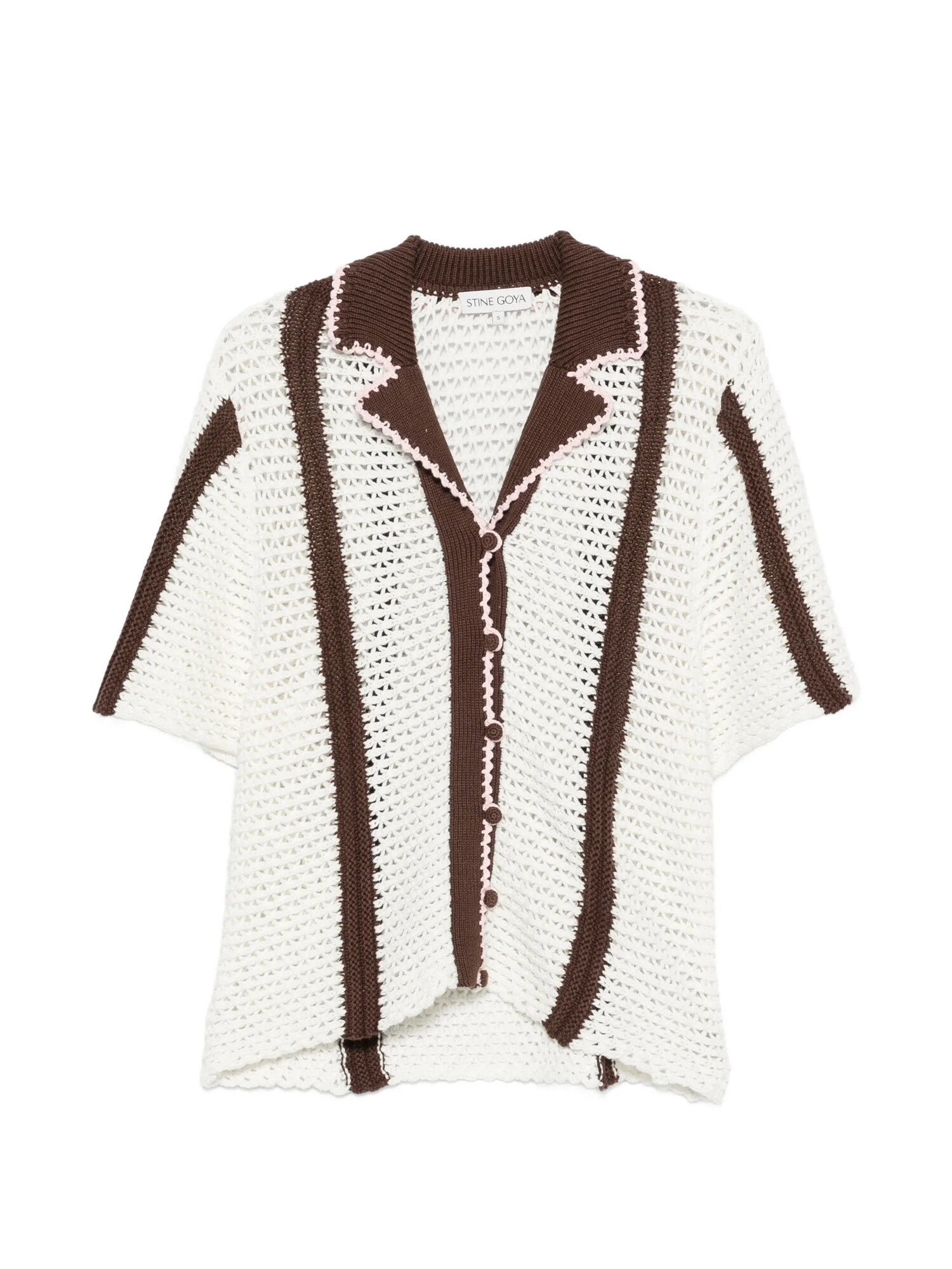 Кардиган Crochet-knit striped cardigan