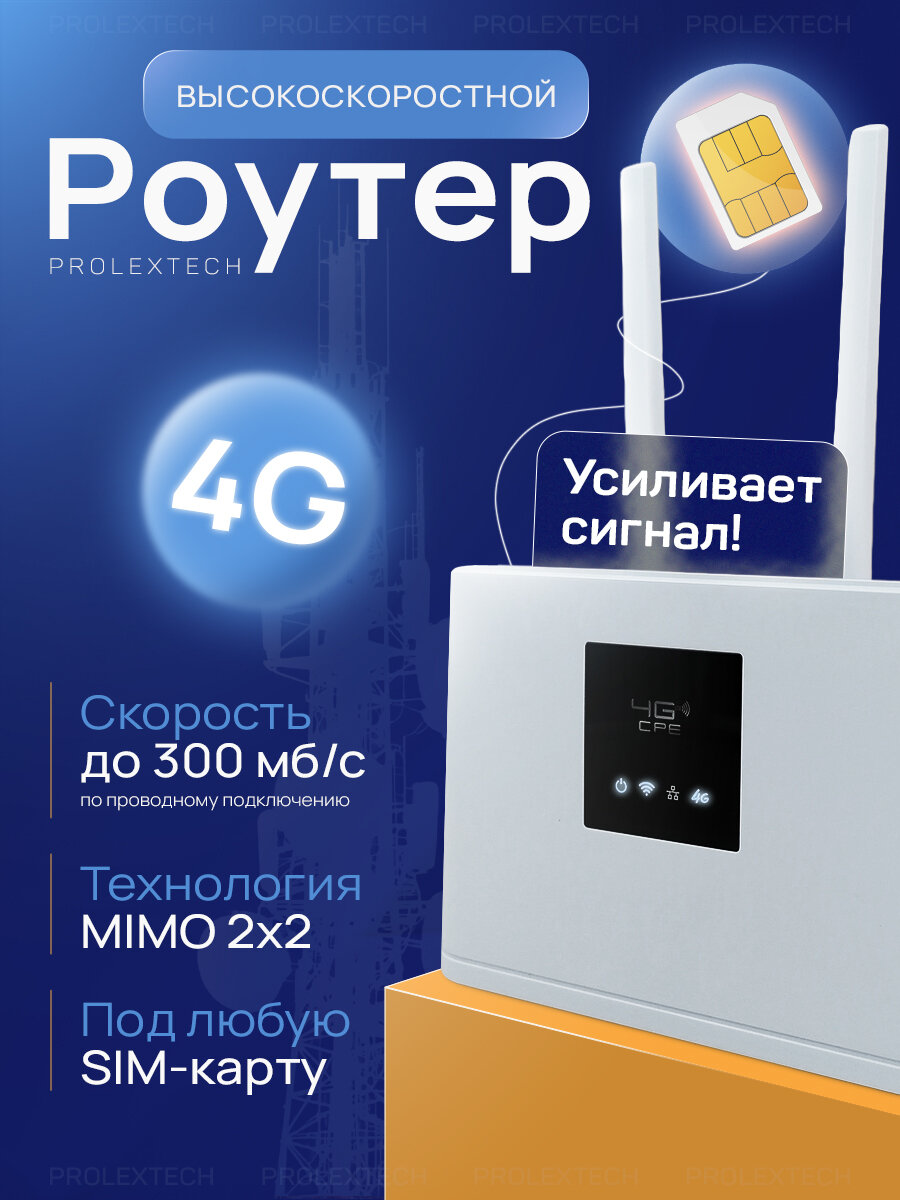 908D Высокоскоростной 4G WiFi Роутер под внешнюю MIMO антенну