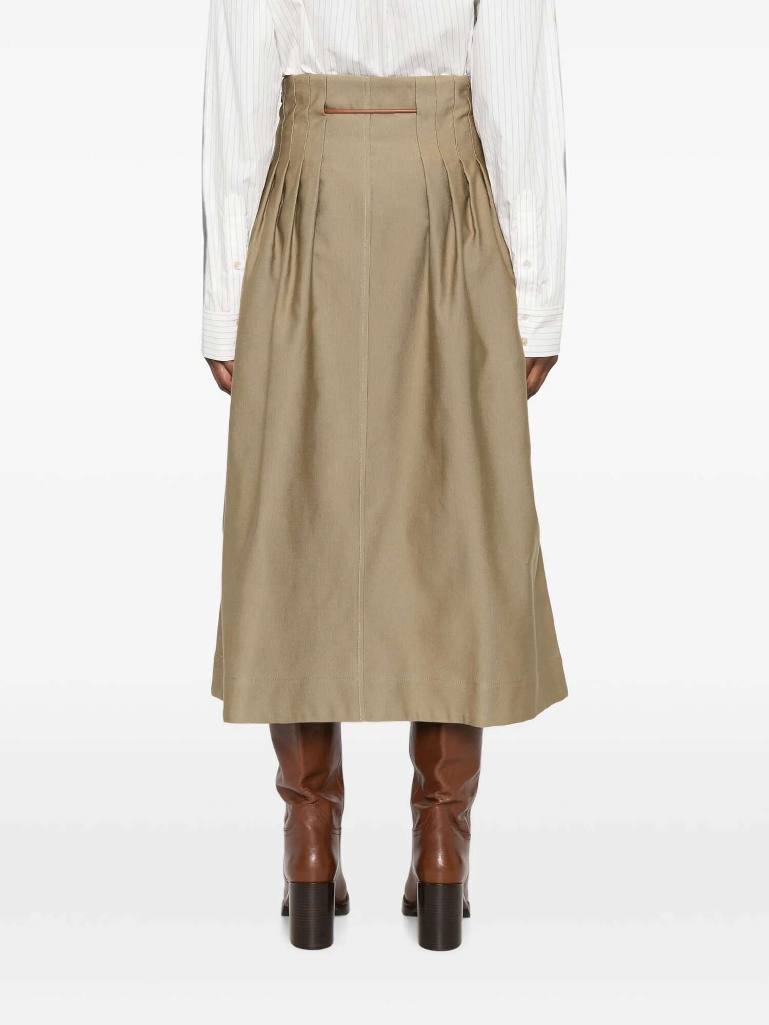 Юбка Max Mara Tempio midi skirt, размер 40, green — фото 1