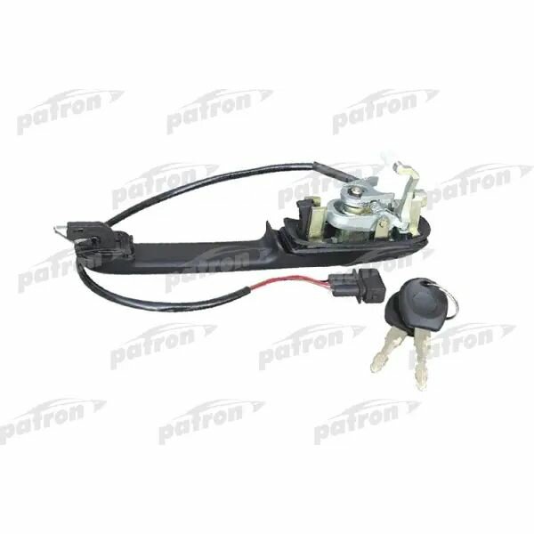 Ручка передней левой двери наружная для Volkswagen Passat B4 1993-1996 с замком и ключом, Фольксваген Пассат Б4 ручка передней левой двери наружная PATRON P20-009L, oem 3A0837207C
