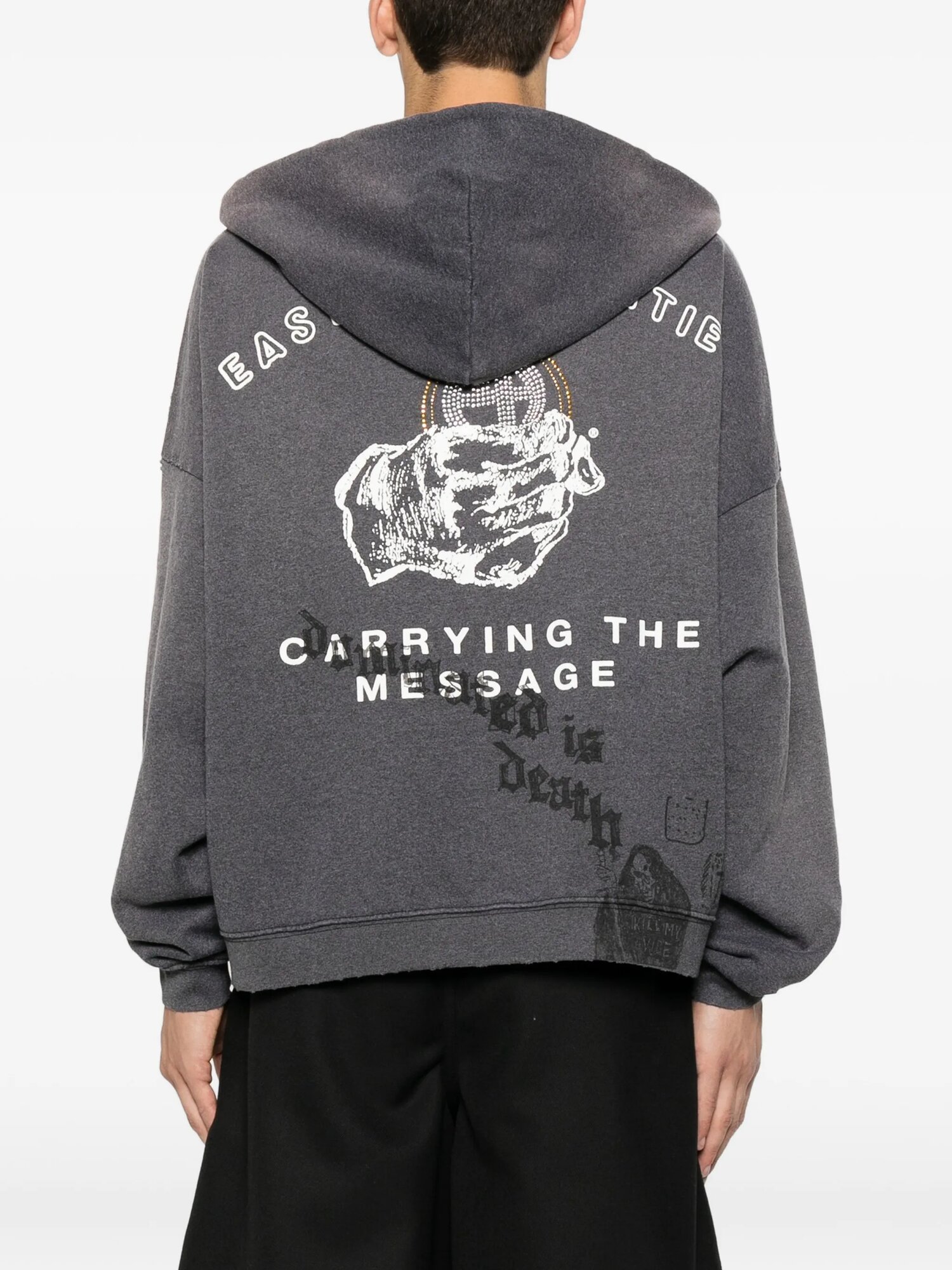 Худи Print-detail long-sleeve hoodie