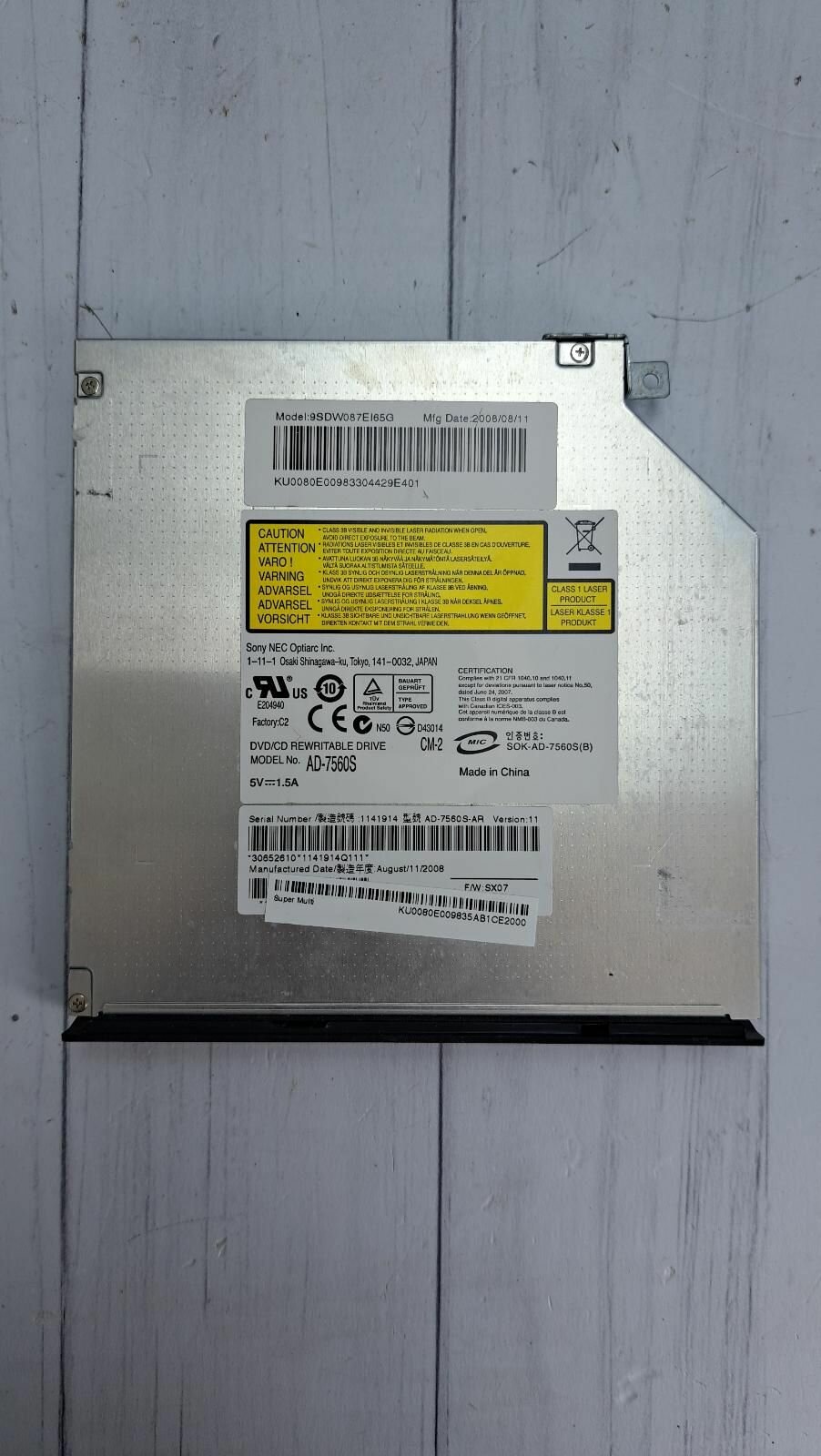 DVD привод (дисковод) для ноутбука Acer Extensa 5430. 0ригинал.