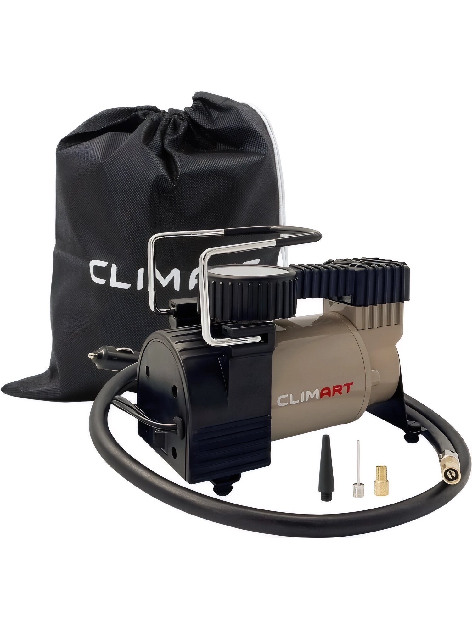 Компрессор автомобильный Clim Art CA-40L - 40л/мин, витой шланг, сумка
