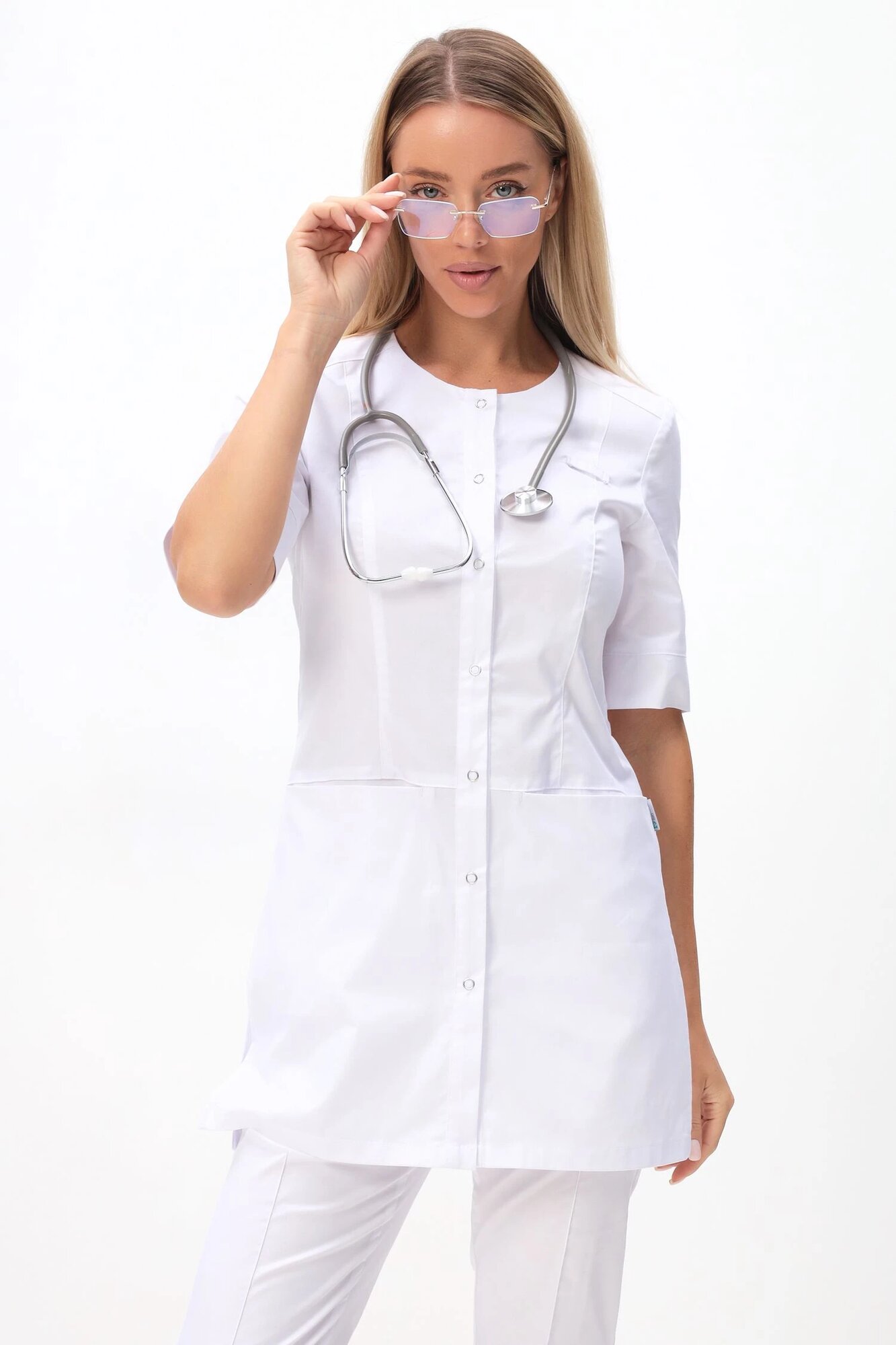Медицинский блузон DOCTOR BIG DB3-108-24-2 0 размер 42 рост 170-176