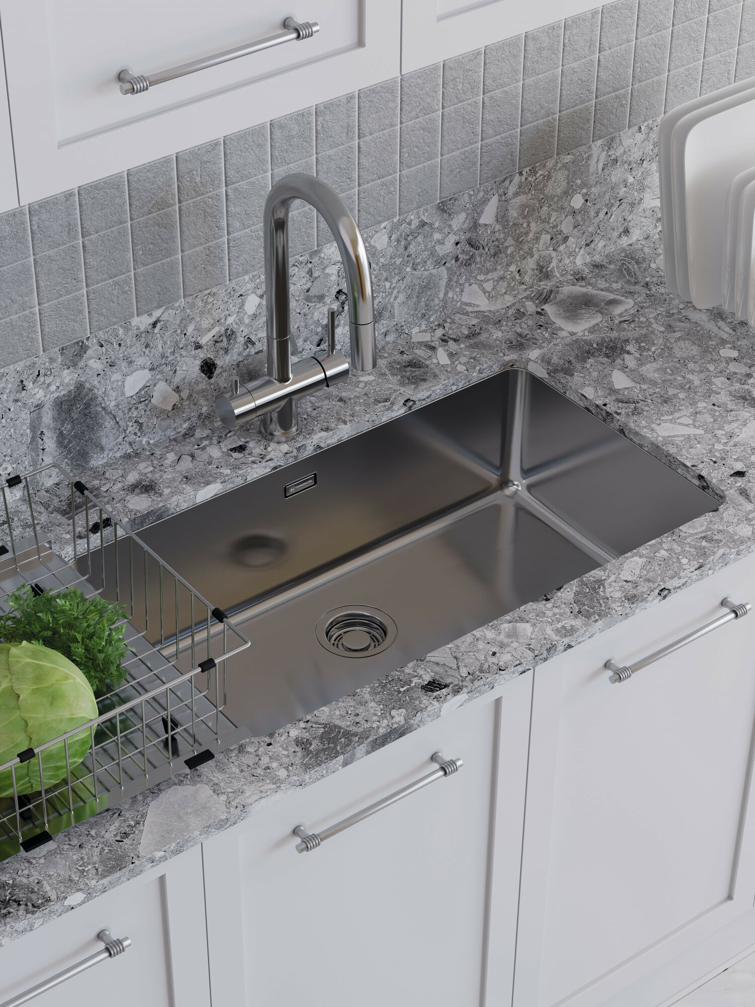 Кухонная мойка OMOIKIRI Tadzava 75-U/I-IN, нержавеющая сталь