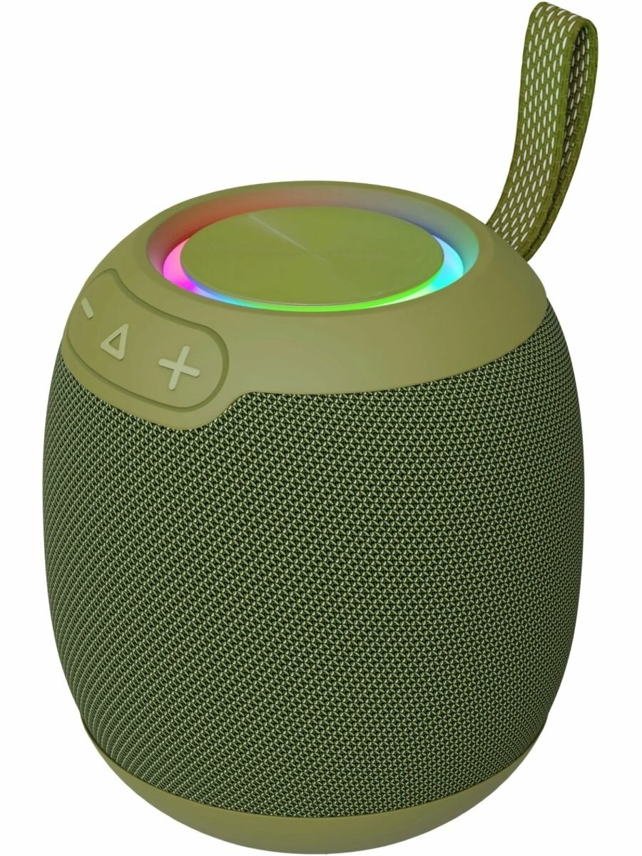 Колонка портативная Lyambda LBS201 оливковый 8W 2.0 BT/USB 10м 3000mAh (LBS201-OL)