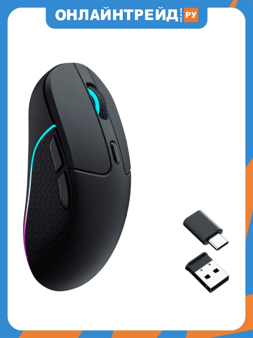 Мышь Keychron Мышь M3, беспроводная, Black (M3-A1)