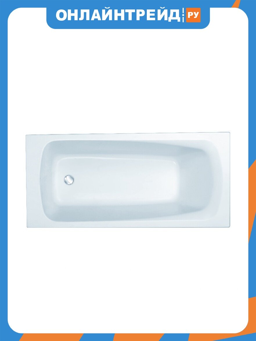 Акриловая ванна Jacob Delafon Patio E6810RU-01 прямоугольная 150*70 + Patio E6121RU-01 фронтальная панель для ванны 150*70 с крепежом
