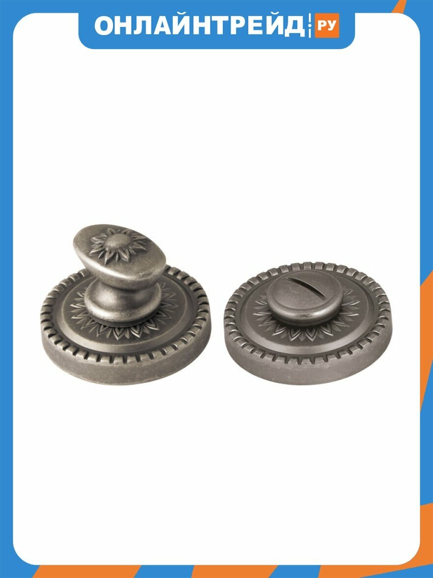 Ручка поворотная Armadillo BK6. R. CL55 (WC-BOLT BK6/CL) AS-9 античное серебро