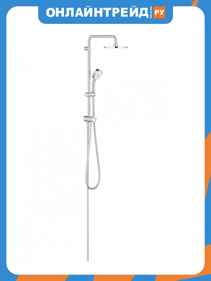 Душевая система Grohe Flex Tempesta Cosmopolitan System 200 27394002, с переключателем для настенного монтажа