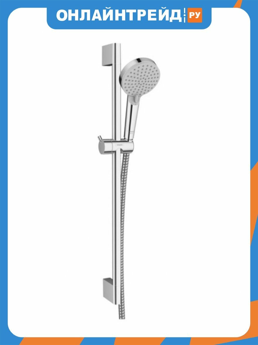 Душевой гарнитур Hansgrohe Vernis Blend Vario H=650 мм, 100 мм, 2 режима, EcoSmart 26279000