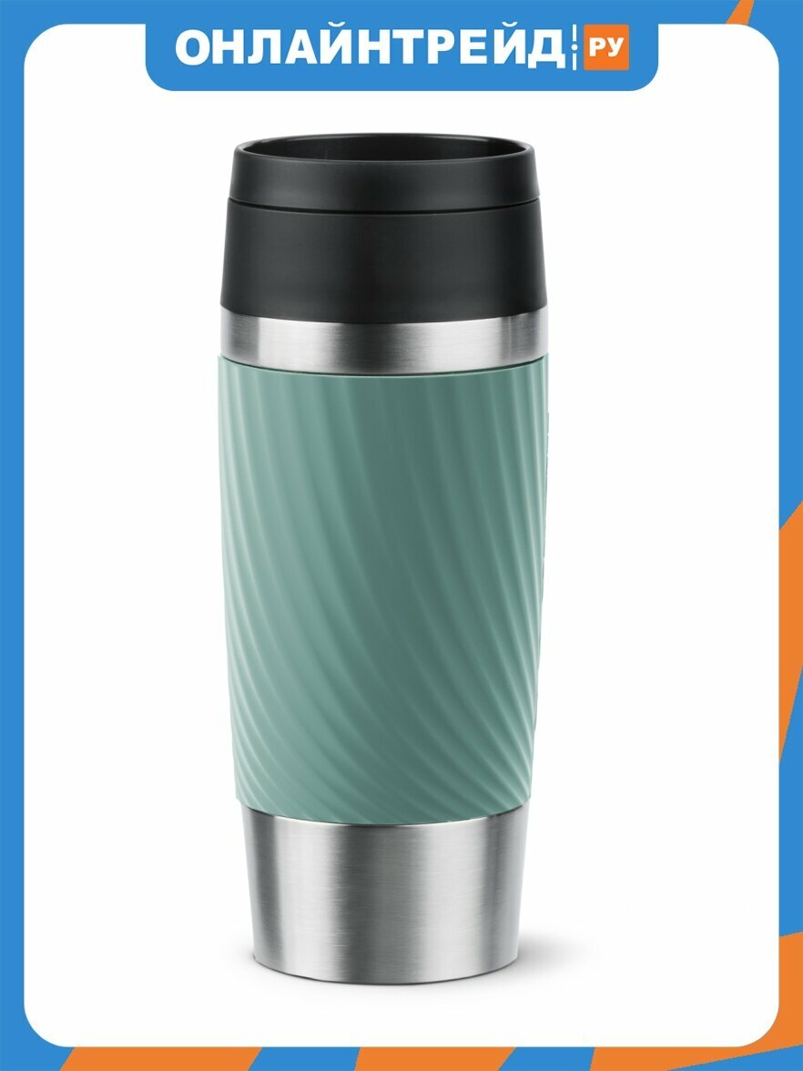 Термокружка Tefal Travel Mug Classic 0.36 л, нерж. сталь, зеленый (N2024310)