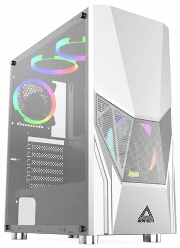 Компьютерный корпус MONTECH FIGHTER 500 (FIGHTER 500 (W)) белый - Midi Tower, ATX, USB 2.0 Type-A, USB 3.2 Gen 1 Type-A