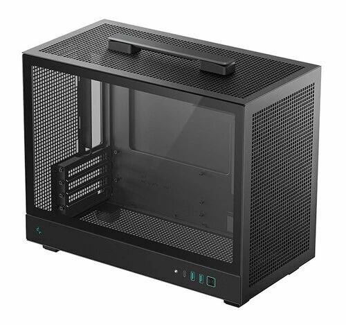 Компьютерный корпус DEEPCOOL CH160 PLUS (R-CH160-BKNGM0-G) черный - Mini Tower, Micro-ATX, USB 3.2 Gen 1 Type-A, USB 3.2 Gen 1 Type-C