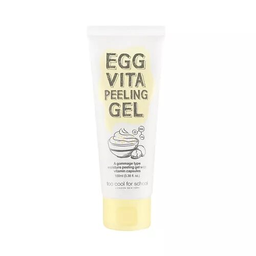 TOO COOL FOR SCHOOL Гель-пилинг для лица яичный Egg Vita, 100 г